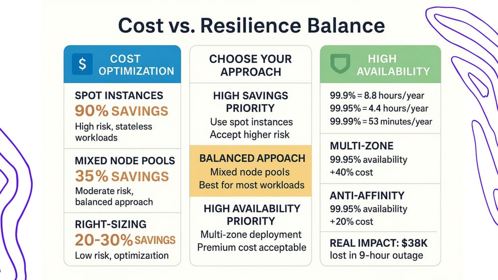 Smart Kubernetes Scheduling: Balancing Cost Efficiency and Resilience